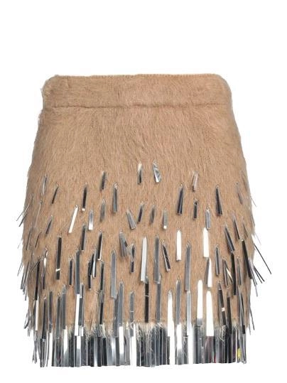 Rabanne Mini Skirt - Camel