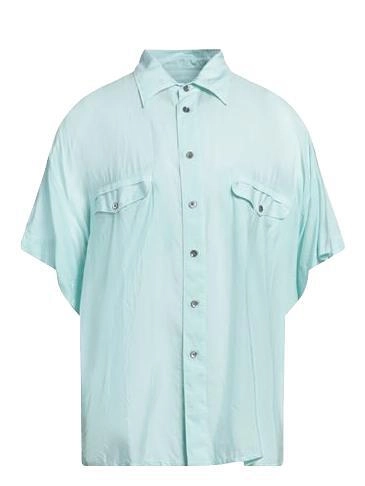 Giorgio Armani Shirt Size Lyocell, Silk - Turquoise