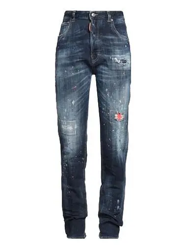 Dsquared2 Straight-leg Jeans With Brand Logo - Blue