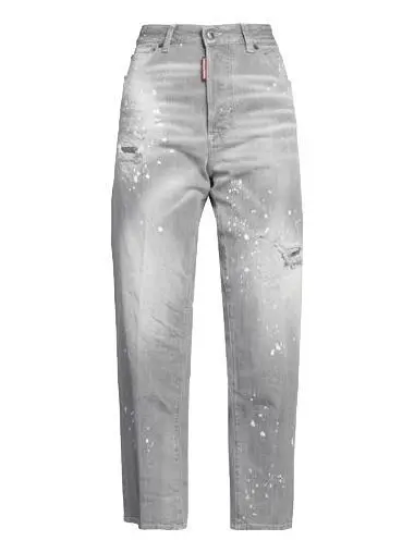 Dsquared2 Straight-leg Jeans With Distressed Details - Grey