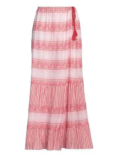 Antik Batik Maxi Flared Skirt - Pink