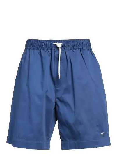 Emporio Armani Cotton Bermuda Shorts - Blue