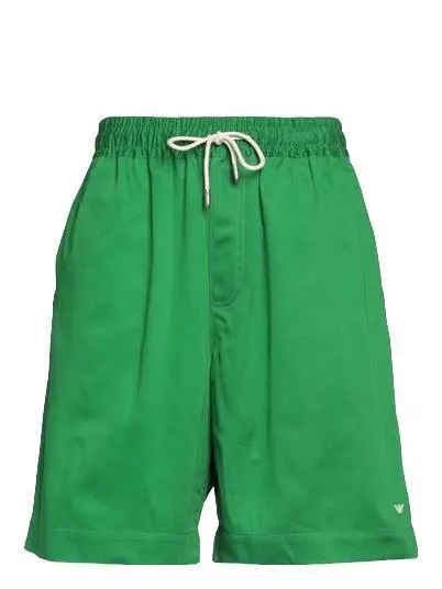 Emporio Armani Cotton Bermuda Shorts - Green