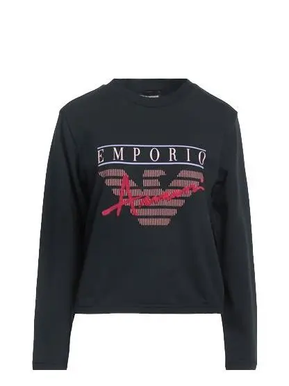 Emporio Armani Cotton Blend Sweatshirt - Black