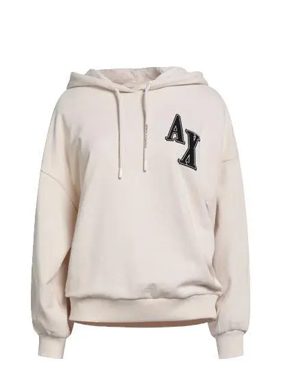 Armani Exchange Cotton-blend French Terry Hoodie - Beige