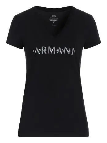 Armani Exchange Cotton Blend Jersey T-shirt - Black