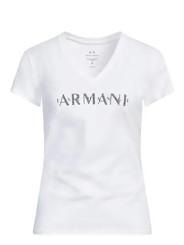 Armani Exchange Cotton Blend Jersey T-shirt - White