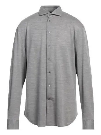 Emporio Armani Shirt Size Virgin Wool, Lyocell - Grey