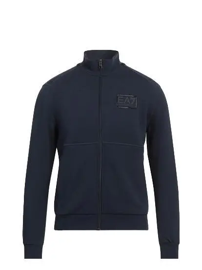 EA7 Cotton-blend Fleece Sweatshirt - Navy