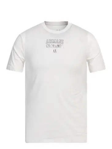 Armani Exchange T-shirt Size Cotton, Organic Cotton - Off White