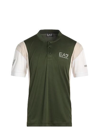 EA7 Recycled Polyester T-shirt With Printed Logo - Green