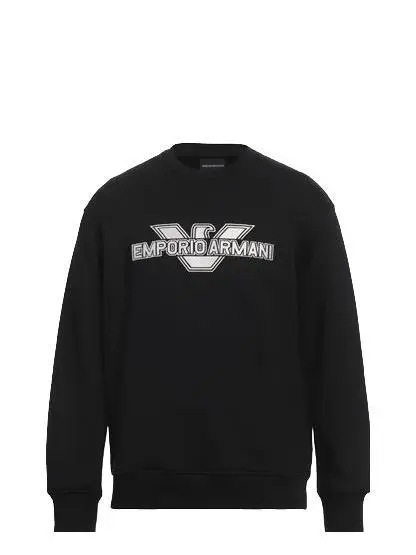 Emporio Armani Sweatshirt In Cotton, Modal, And Elastane - Black