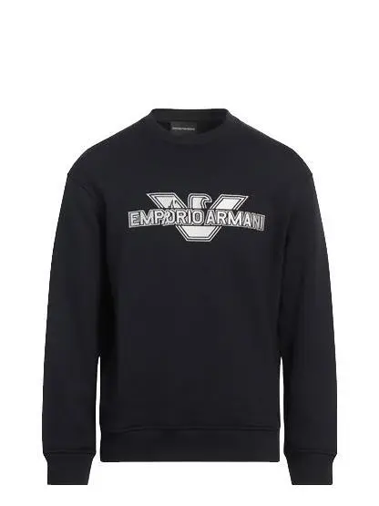 Emporio Armani Sweatshirt In Cotton, Modal, And Elastane - Navy