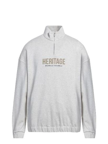 Brunello Cucinelli Cotton Blend Sweatshirt - Grey