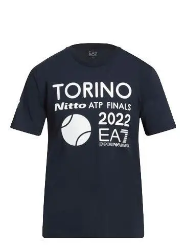 EA7 T-shirt Size Cotton, Elastane - Midnight Blue