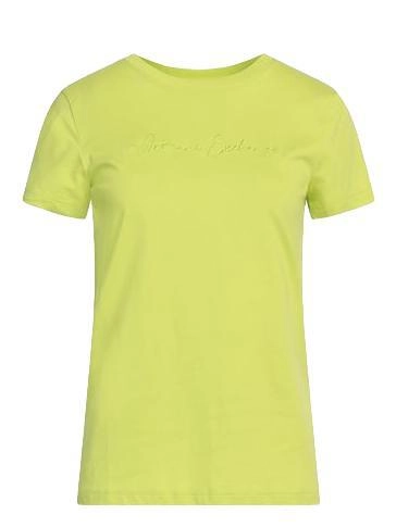 Armani Exchange T-shirt With Embroidered Logo - Lime Green