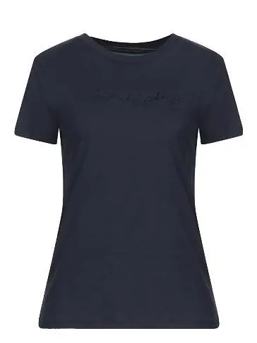 Armani Exchange T-shirt With Embroidered Logo - Navy