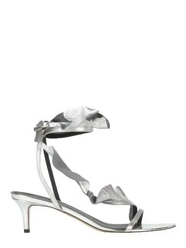Isabel Marant Goat Skin Sandals - Silver