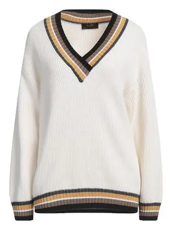 MOORER Knitted Sweater - White