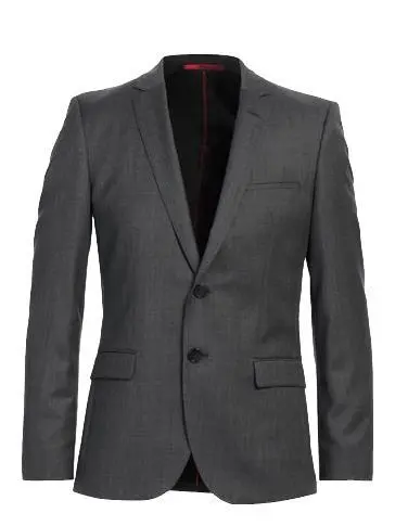 Hugo Blazer Charcoal Size Virgin Wool - Grey