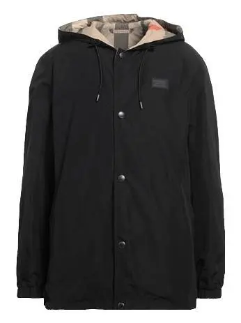 Burberry Polyester Hooded Jacket - Black