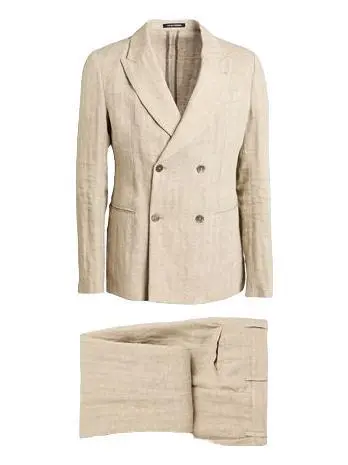 Emporio Armani Suit Size Linen - Beige