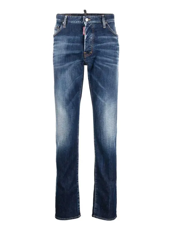 Dsquared2 Cool Guy Distressed Skinny Jeans - Navy Blue