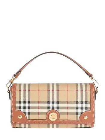 Burberry Signature Print Baguette Bag - Beige