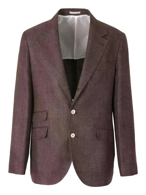 Brunello Cucinelli Single-breasted Blazer - Brown
