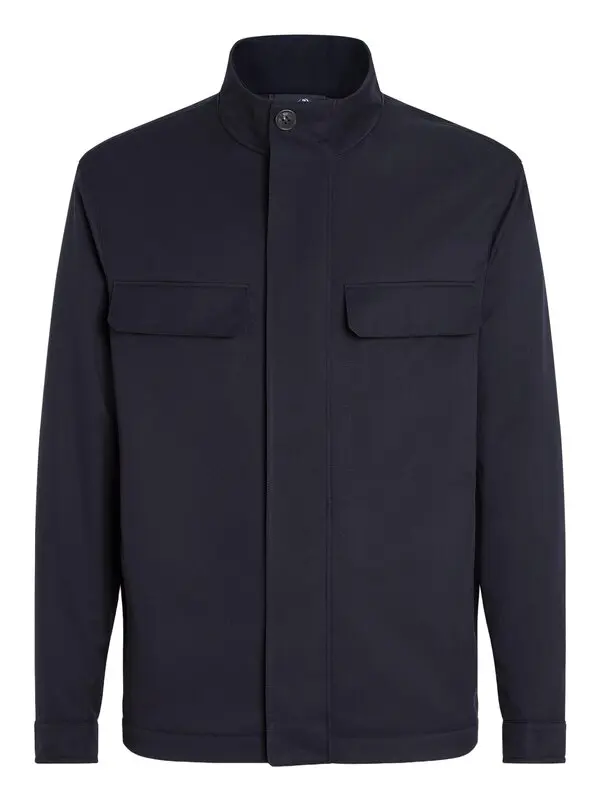 Zegna Motorin 125cc Microfiber Field Jacket - Navy Blue