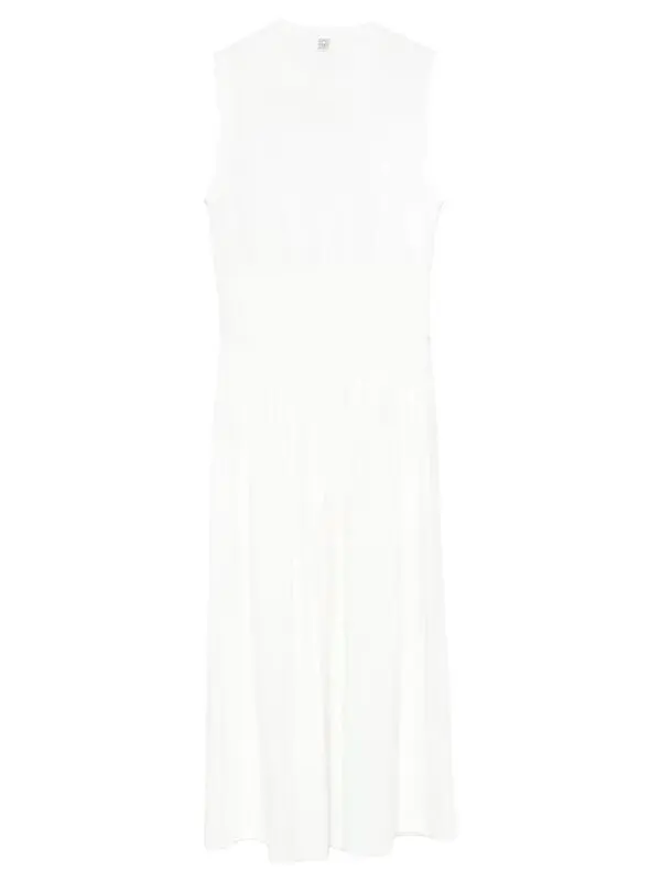 TOTÊME Sleeveless Cotton Maxi Dress - White