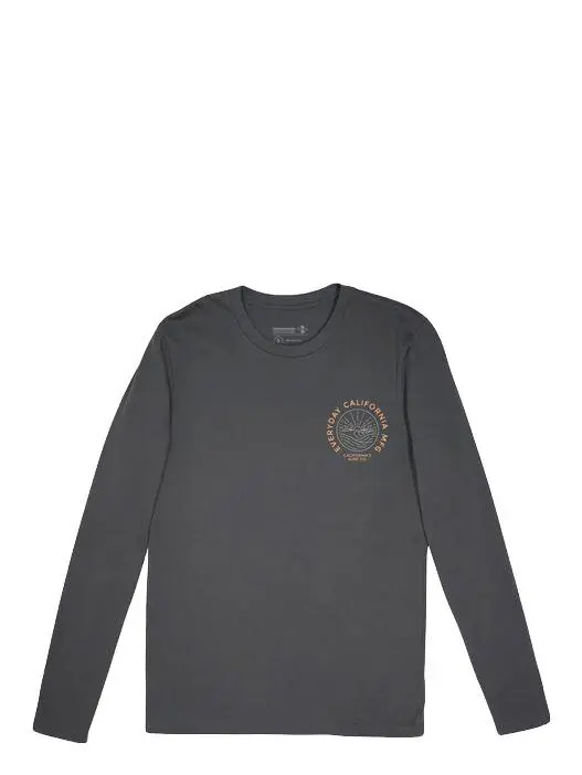 EVERYDAY CALIFORNIA Ponto Long Sleeve Tee - Dark Grey