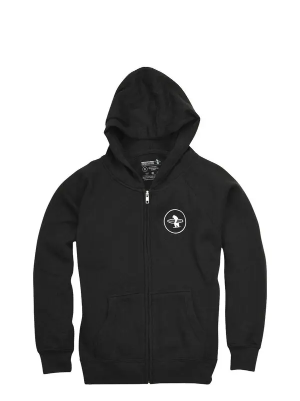 EVERYDAY CALIFORNIA Mini Zip-up Hoodie - Black