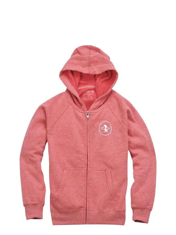 EVERYDAY CALIFORNIA Mini Zip-up Hoodie - Pomegranate