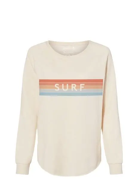 EVERYDAY CALIFORNIA Ventura Crewneck Sweater - Off-white Stripes