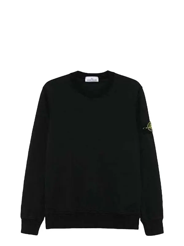 Stone Island Logo Sweatshirt - Black