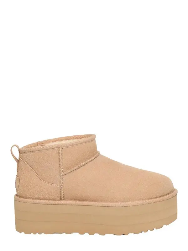 UGG Classic Ultra Mini Platform Boots - Driftwood/white Pepper