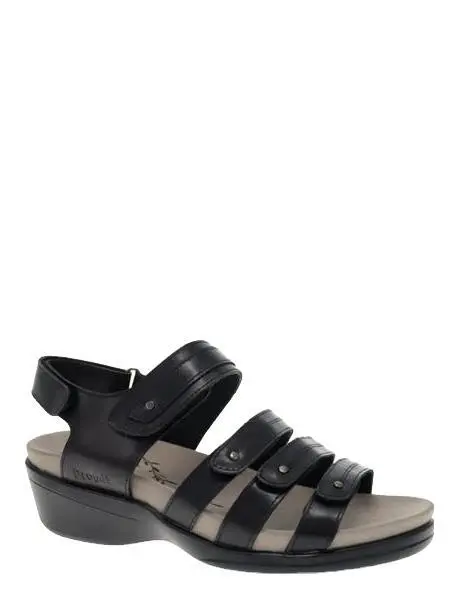 PROPET Ainsley Wedge Sandals - Black