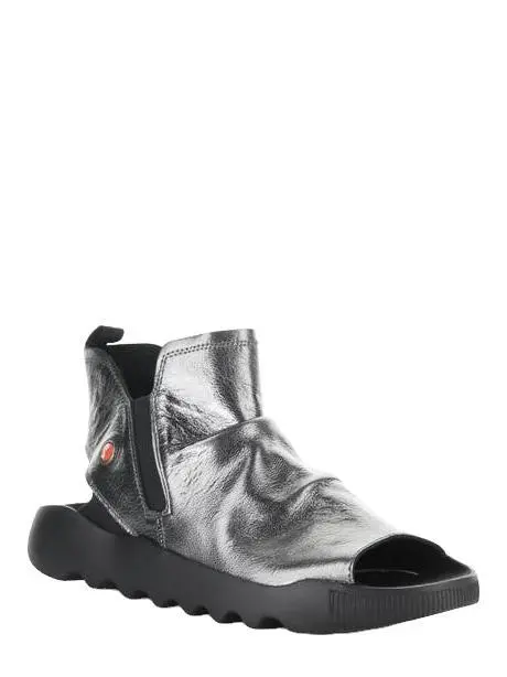 Fly London Wish Platform Wedge Sandal - Graphite