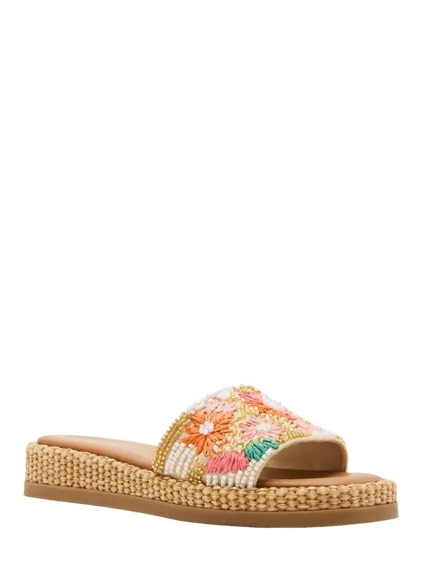 Steve Madden Boardwalk Slide Sandal - Floral Multi