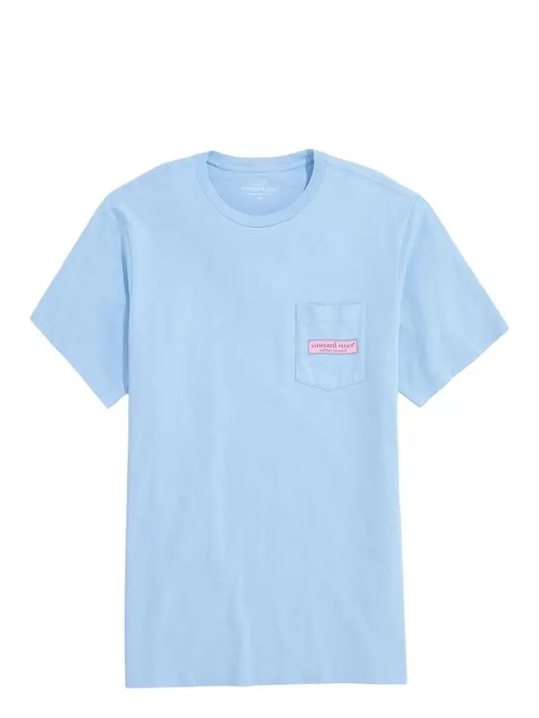 Vineyard Vines Classic Logo Box Graphic Pocket T-shirt - Jake Blue