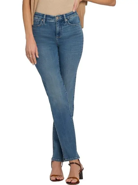 NYDJ No Gapper Marilyn Straight Leg Jeans - Breezy Palms