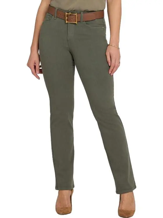 NYDJ Marilyn Straight Leg Jeans - Desert Green