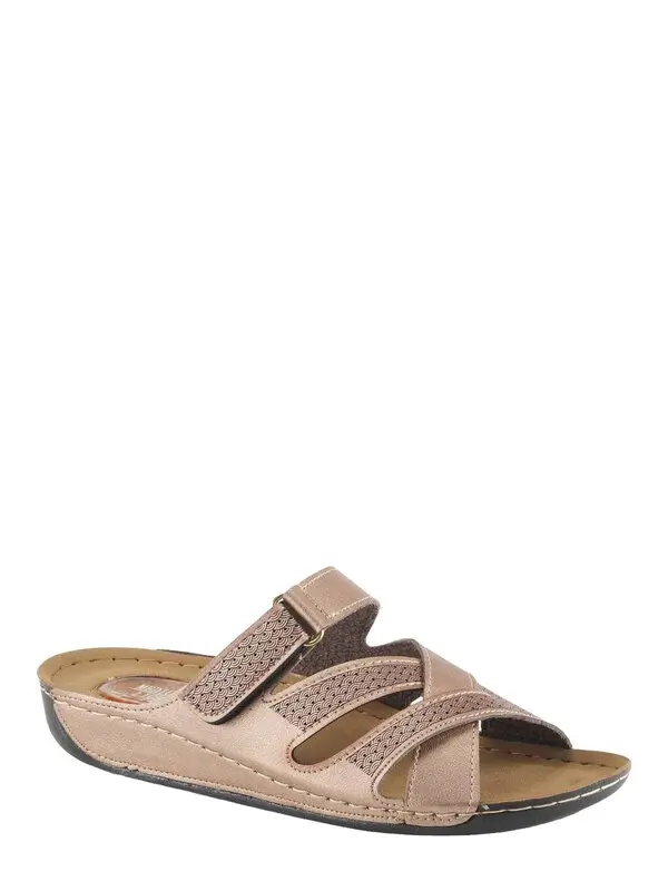 SPRING STEP SHOES Karl Slide Sandal - Bronze