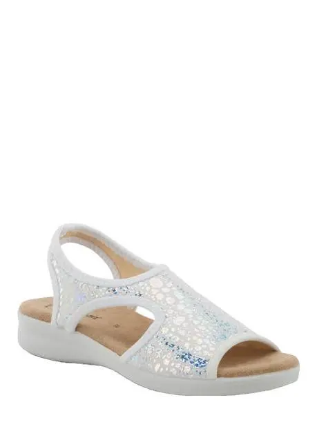 SPRING STEP SHOES Nyaman Slingback Sandal - Silver
