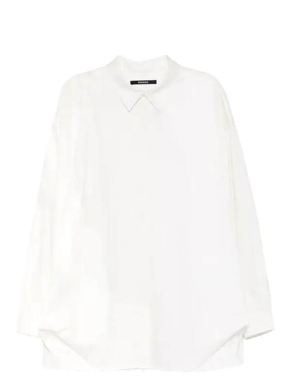 SONGZIO Morris Draped Shirt - White