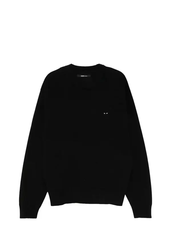 SONGZIO Emblem Crew-neck Jumper - Black