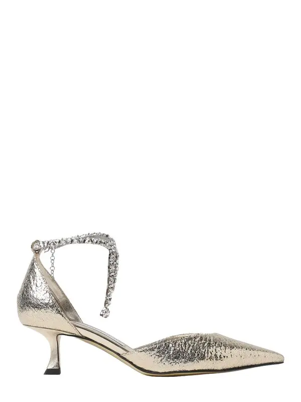 JIMMY CHOO Pointed-toe Pumps - Gold