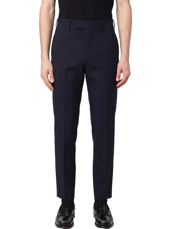 PT TORINO Stretch Virgin Wool Tailored Trousers - Blue