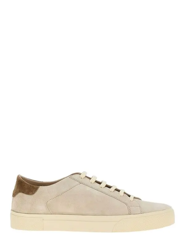Brunello Cucinelli Suede Low Top Sneakers - Beige